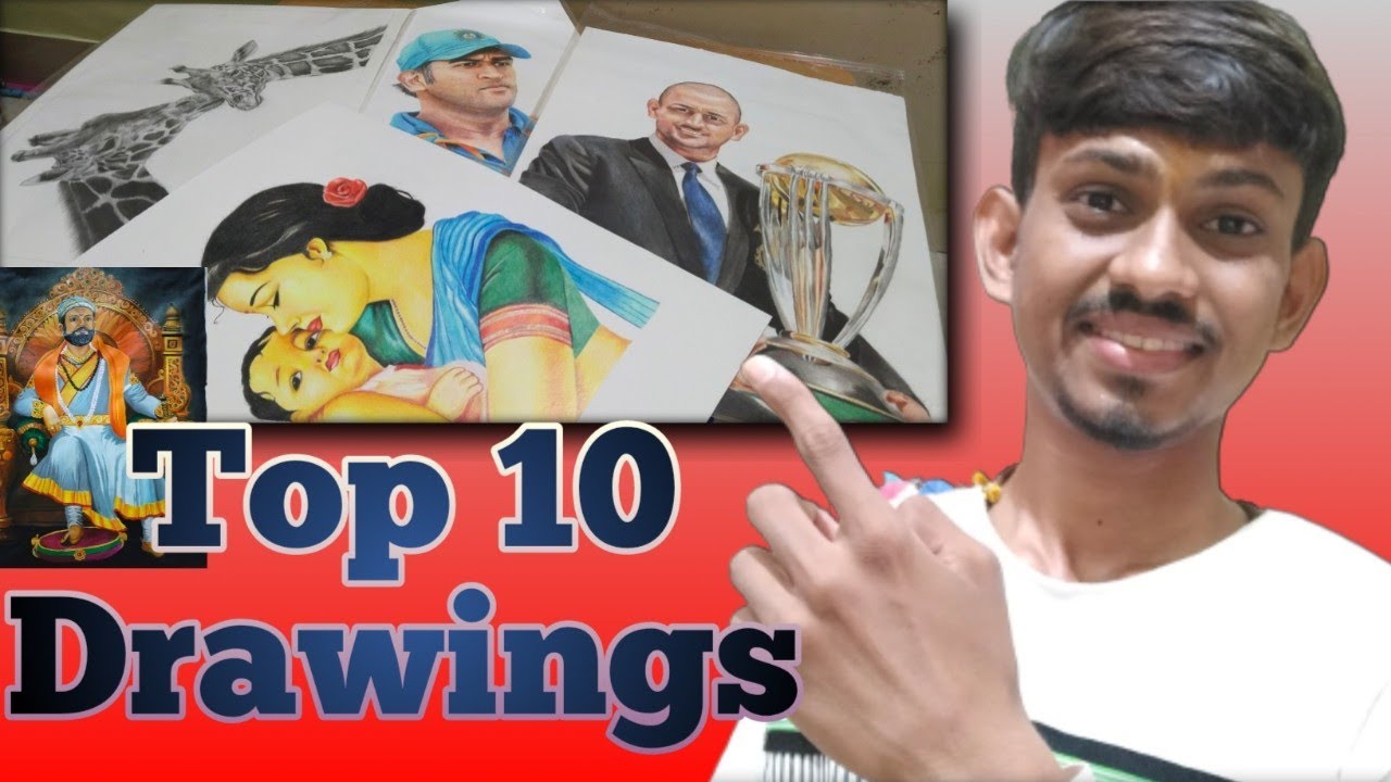 Top 10 Drawing| my top ten drawing 2023| best drawing 2023 # ...