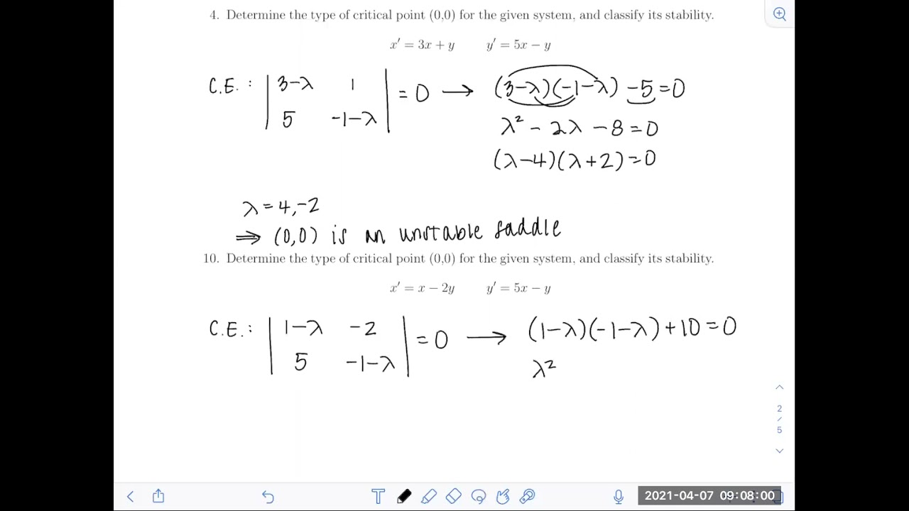 Linear and Almost Linear Systems - YouTube