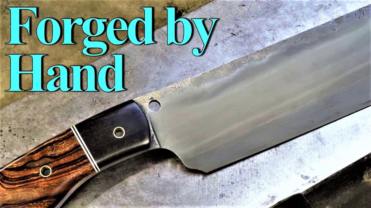 Hand forging a chopping knife ( machete ) - YouTube