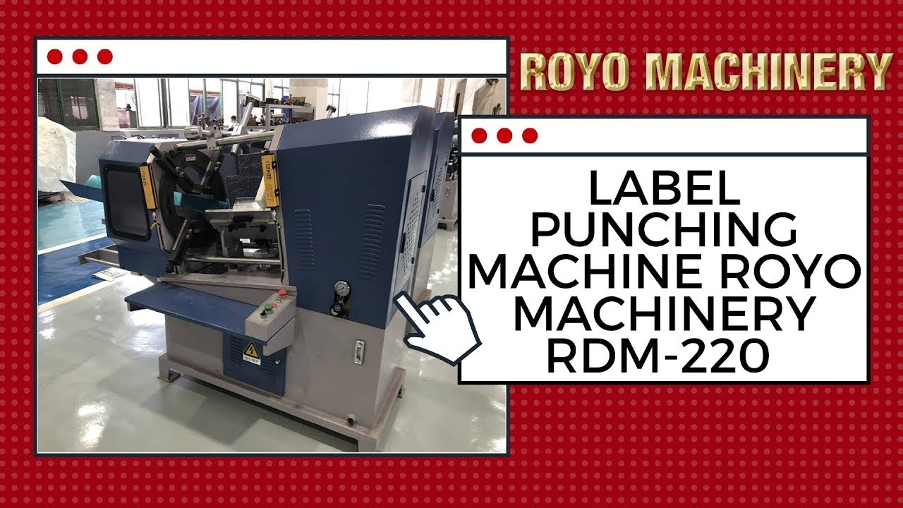 Another Successful Test - Label Punching Machine RDM-220 - YouTube
