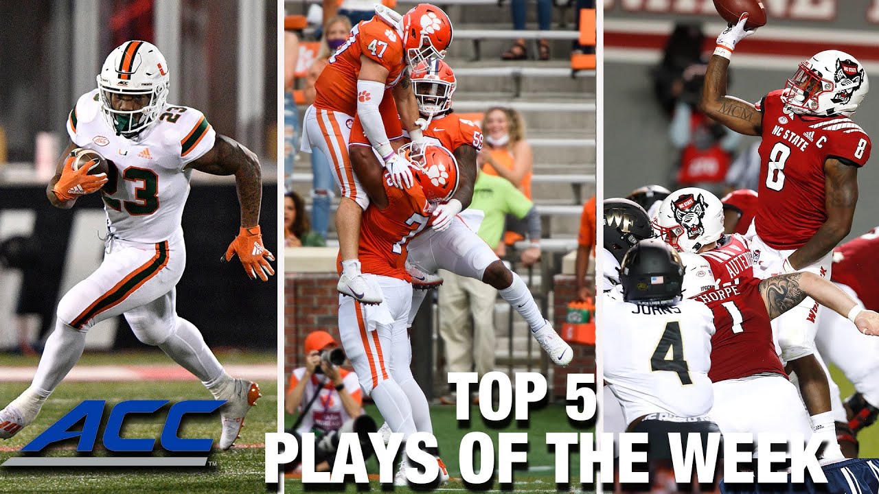 2020 ACC Football Top 5 Plays Of The Week: Week 2 - YouTube