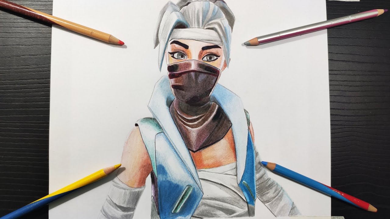 GENIAL DRAW --SKIN KUNO-- FORTNITE BATTLE ROYALE (JI-ART) - YouTube