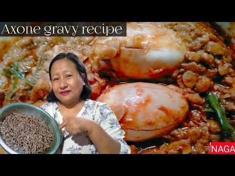 Spicy Axone gravy with Egg || how to cook axone gravy curry recipe|| # ...