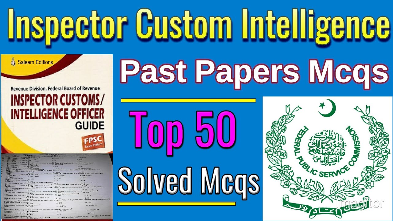 Custom Inspector | Fpsc (Most Repearted Mcqs) | Custom Inspector Test ...