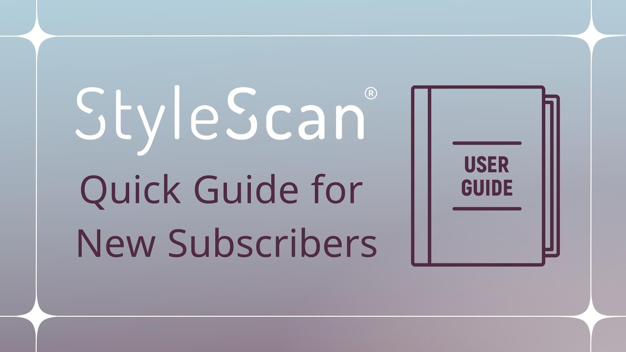 A Brief Guide to StyleScan Studio - YouTube