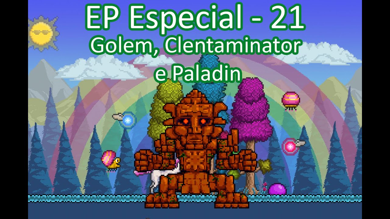 Golem, Clentaminator e Paladin - Terraria [EP 21] Pt Br - YouTube