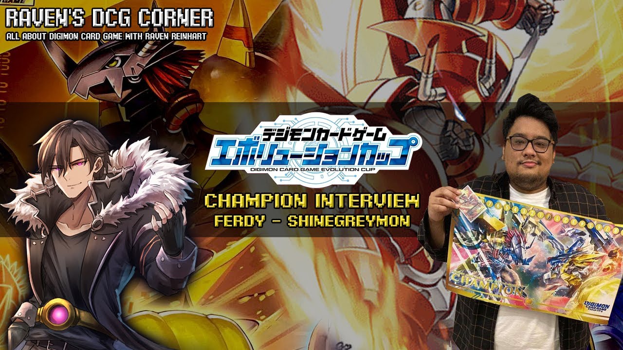 DCG Evolution Cup Champion Interview #1! Ferdy with Shinegreymon ...