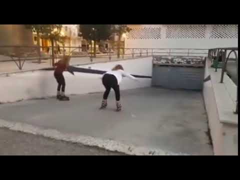 Garage Rollerblade Crash - YouTube