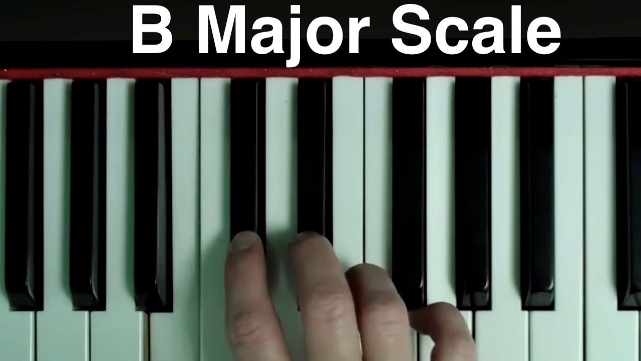 B (C Flat) Major Scale on Piano - YouTube