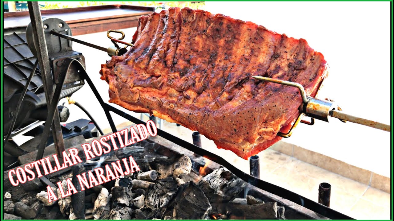 COSTILLAR ROSTIZADO A LA NARANJA // PARRILLERO ORTIZ - YouTube