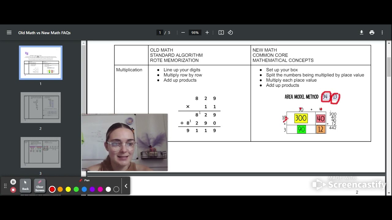 Old Math vs New Math FAQs: Multiplication - YouTube
