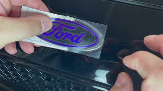 Unedited Focus ST badge install
