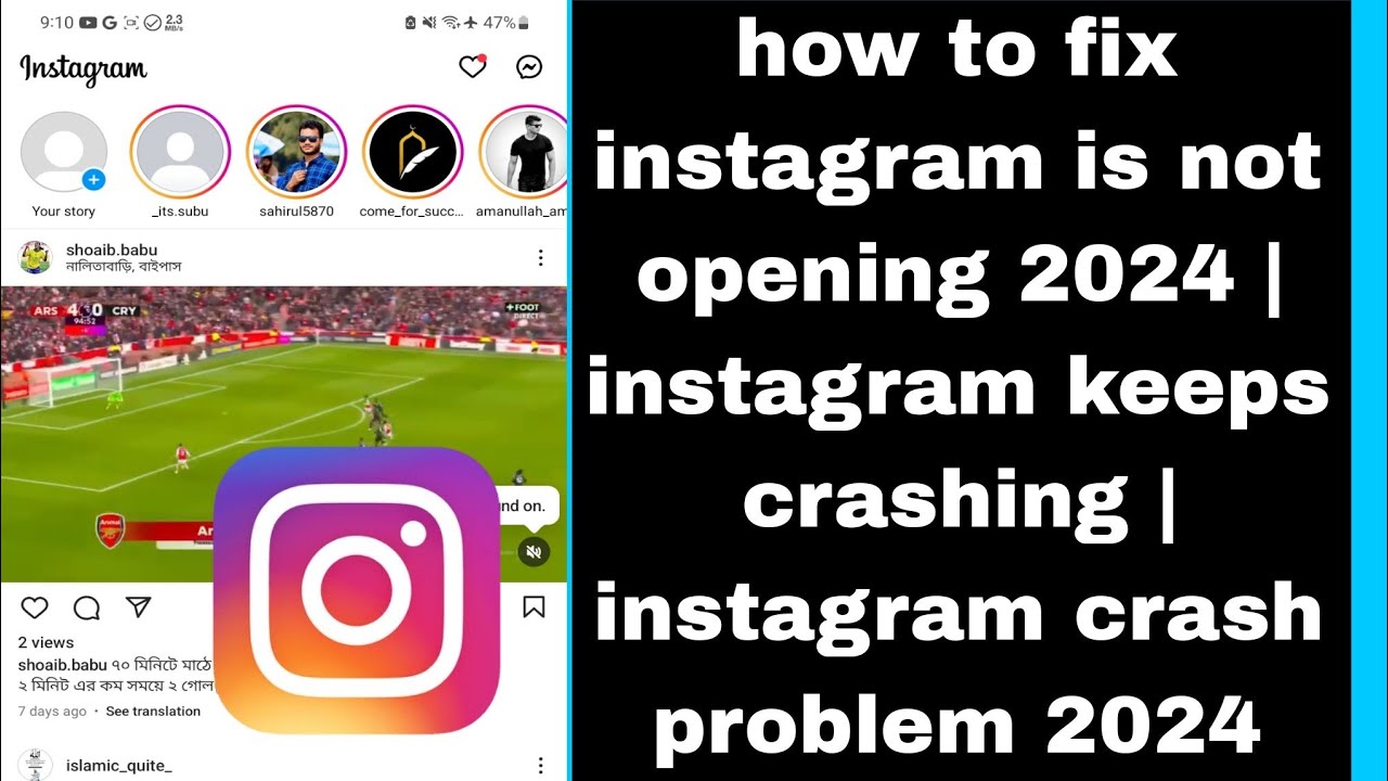 how to fix instagram is not opening 2024 | instagram keeps crashing ...