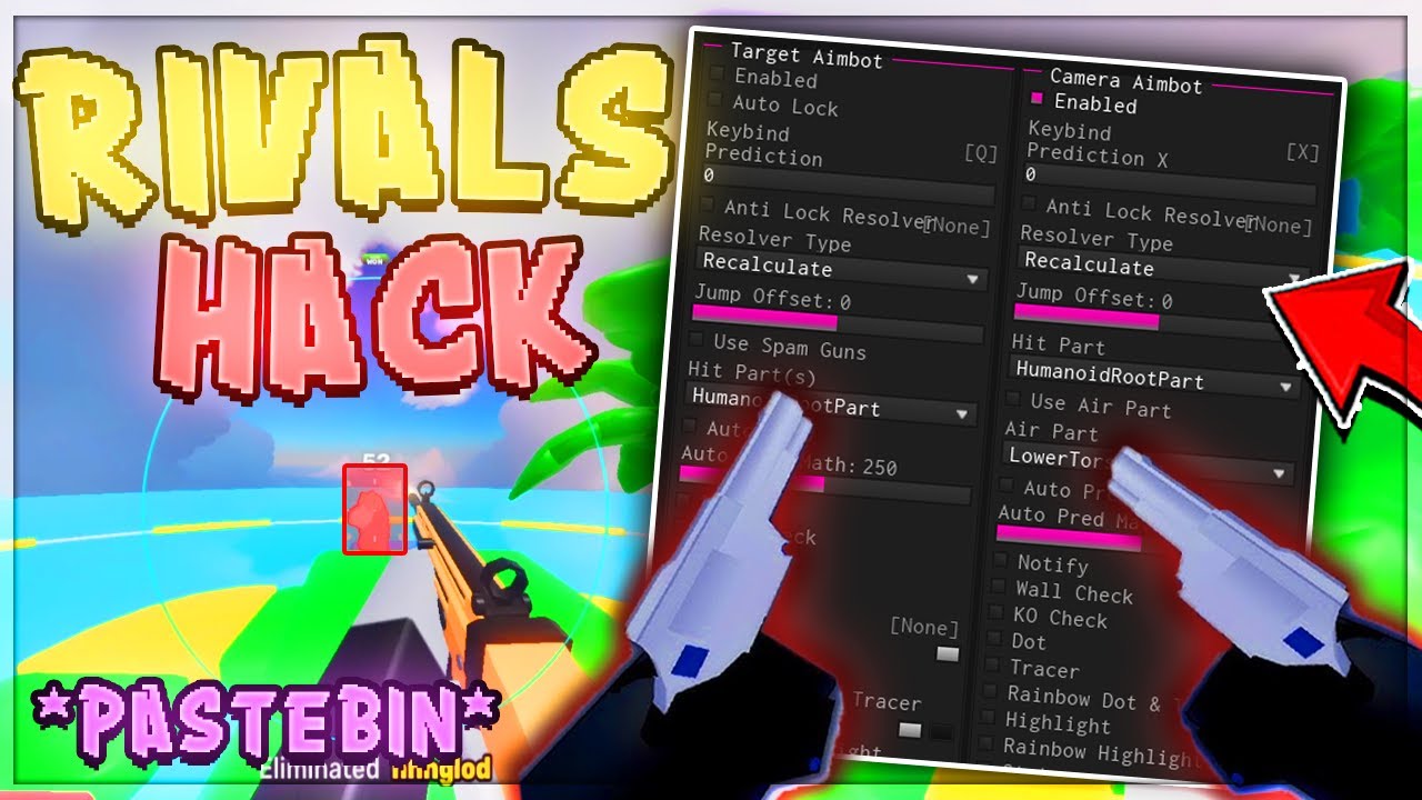 [OVERPOWERED ] RIVALS Script Hack | (Aimbot, Gun Mods, Skin Changer ...