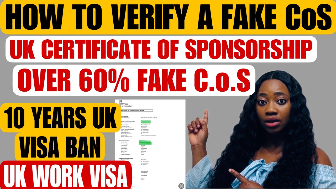 HOW TO VERIFY A FAKE CERTIFICATE OF SPONSORSHIP : OVER 60 % FAKE UK C.o ...