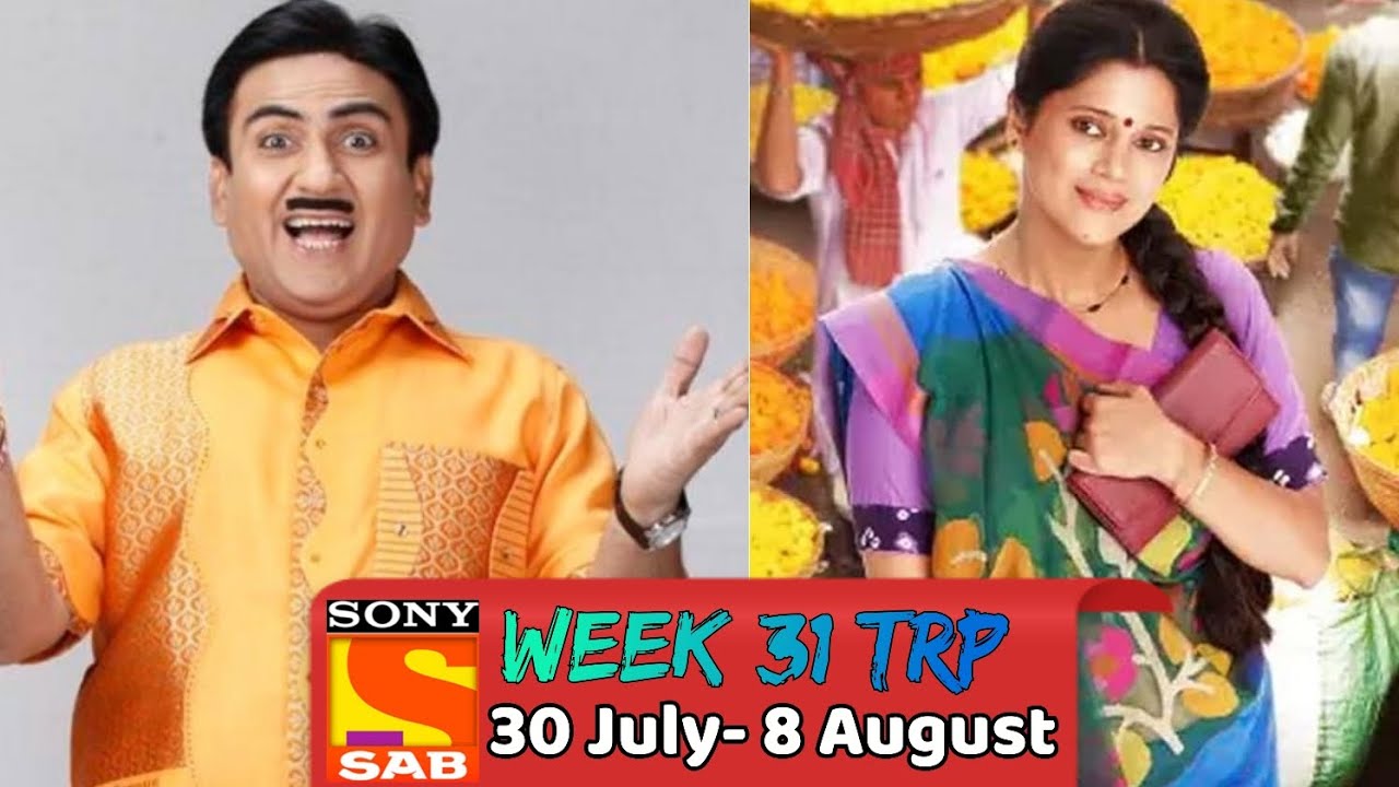 Sony SAB | Week 31 TRP | 30 July - 28 August | #sonysab #tmkoc #shorts ...