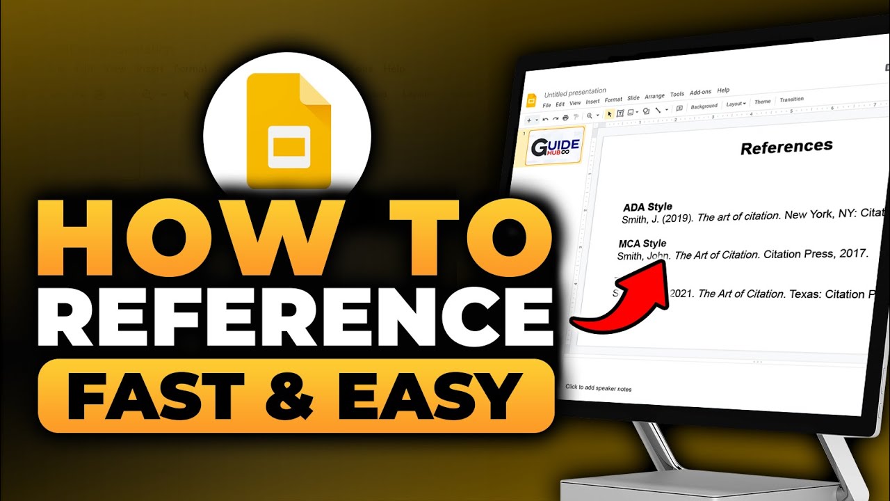 How To Reference On Google Slides (FAST & EASY) | 100% WORKS | NO ...