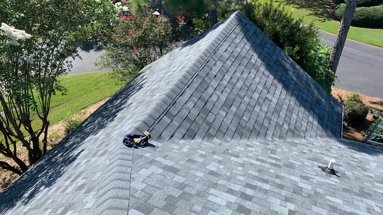 Owens Corning sure nail shingle re-roofing (Best Shingles 2020) - YouTube