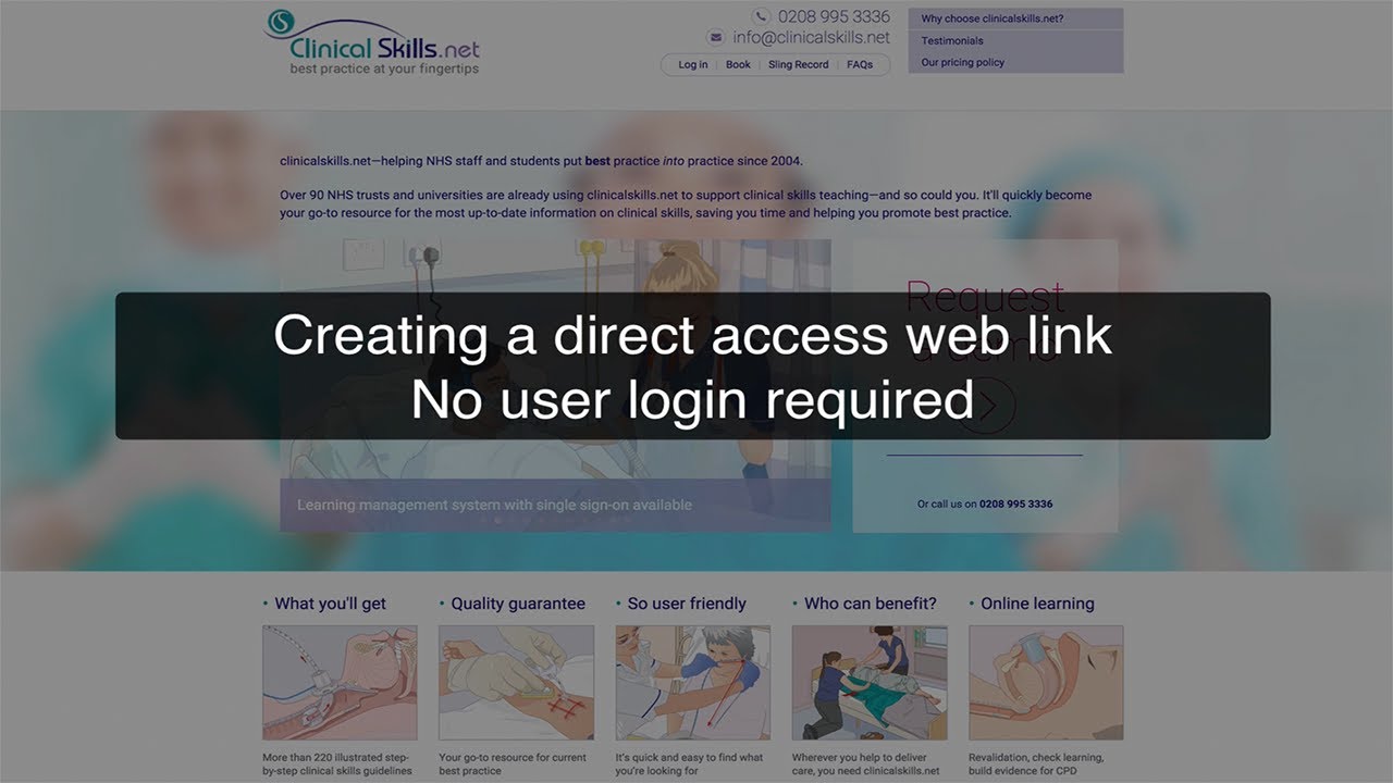 Creating a direct access web link - YouTube