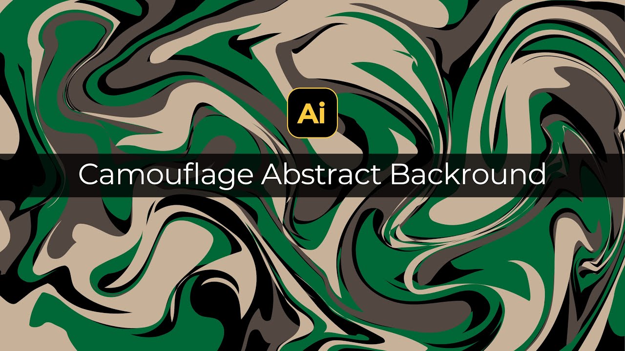 Liquid Marble Camouflage, Abstract Background | Adobe Illustrator Tutorials - YouTube