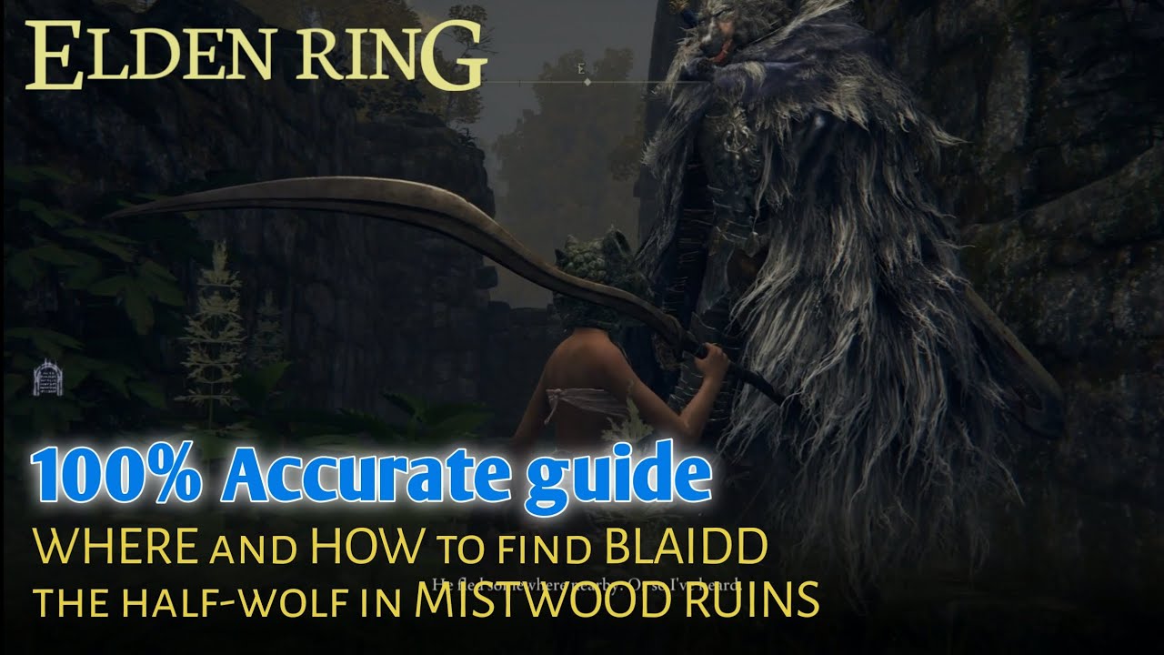 WHERE and HOW to find BLAIDD the half-Wolf in MISTWOOD RUINS | ELDEN ...