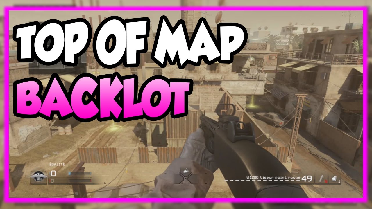 COD MWR GLITCHES-NEW BACKLOT TOP OF MAP (MODERN WARFARE REMASTERED ...