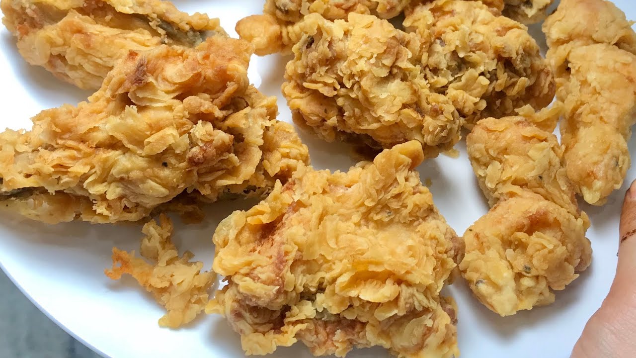 Crunchy fried chicken recipe - YouTube