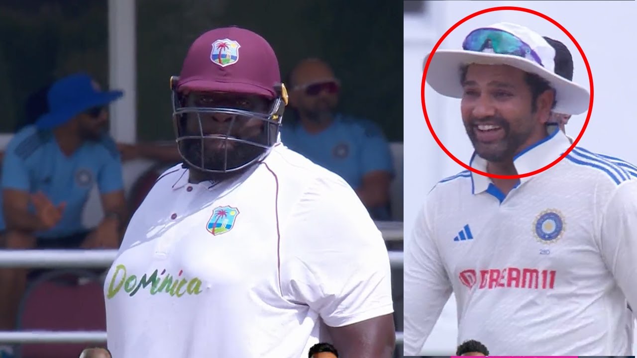 Rohit Sharma can't stop laughing after watching WWE...WI Player ...