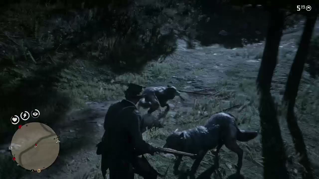 You can DODGE a wolf attack / Hidden Details - RDR2 - YouTube