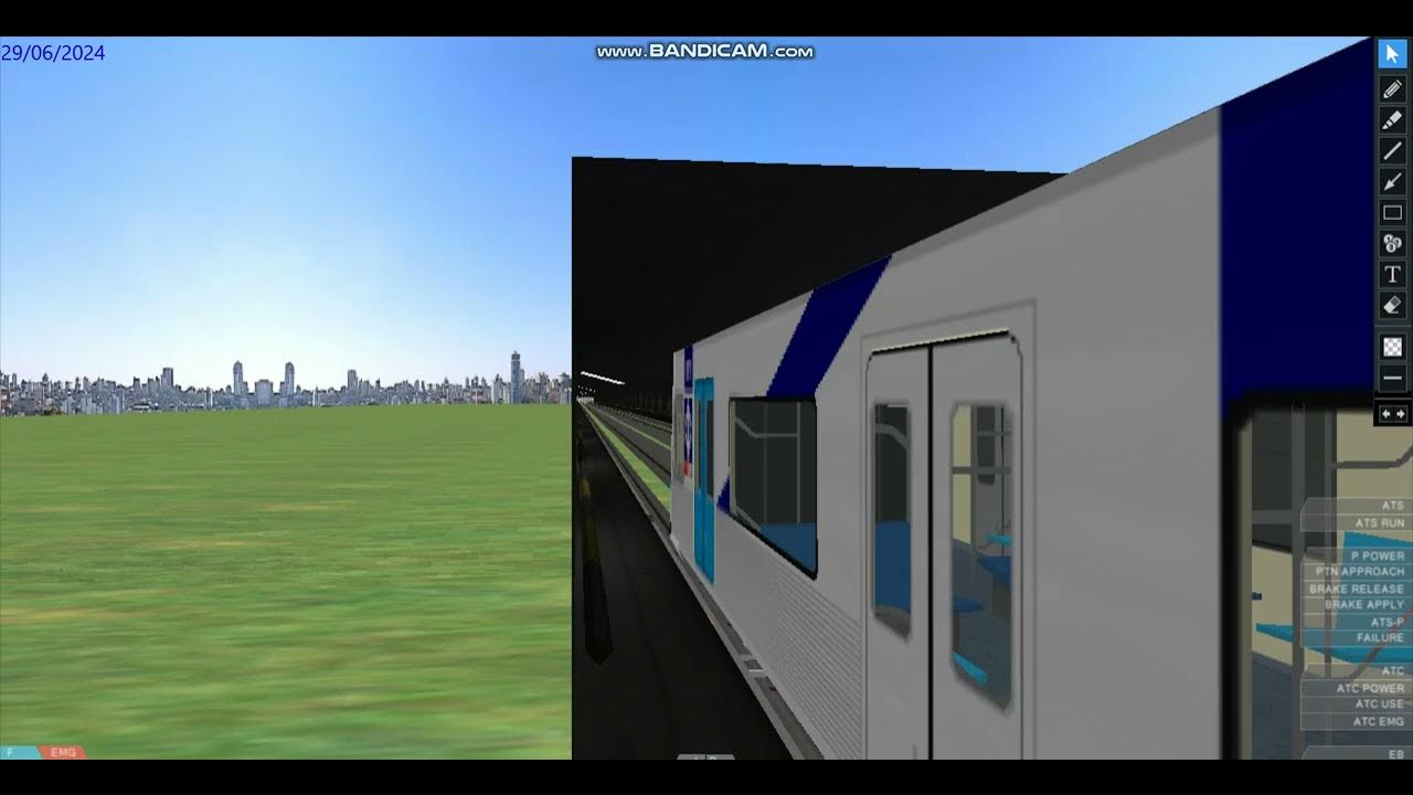 OpenBVE Linha 1 Azul Frota I Saindo (2024) - YouTube