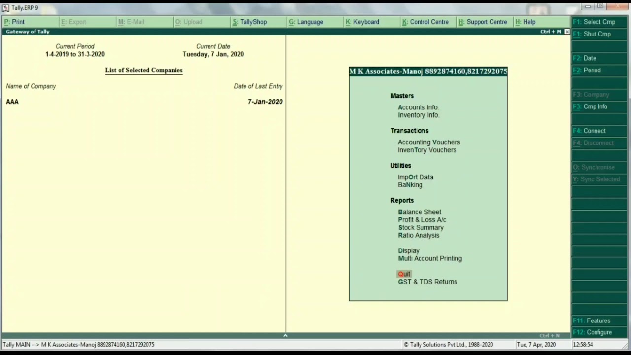 GST, TDS Returns & GST Report - YouTube