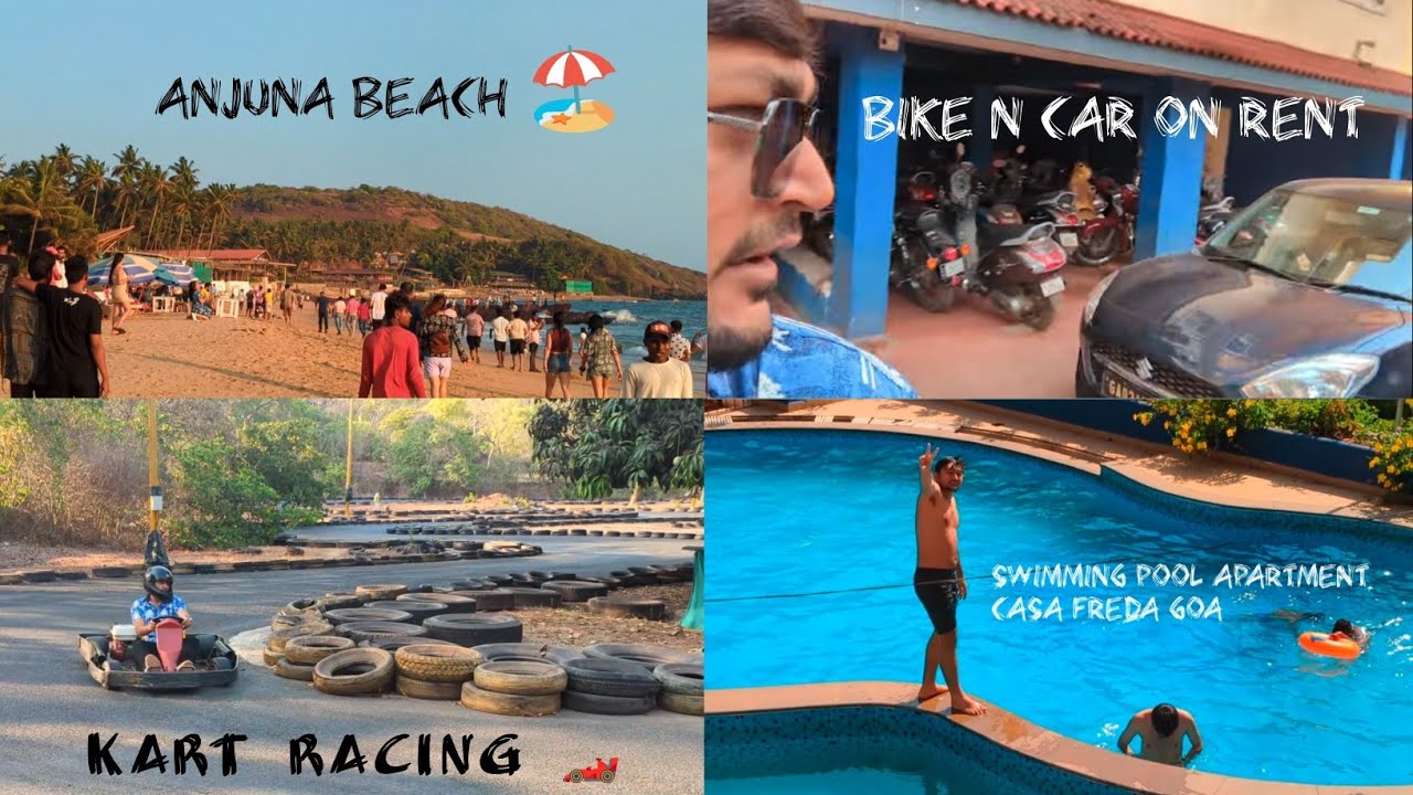 Kart Racing and Anjuna Beach Goa 2023 |Scooty Bike and Car on Rent at ...