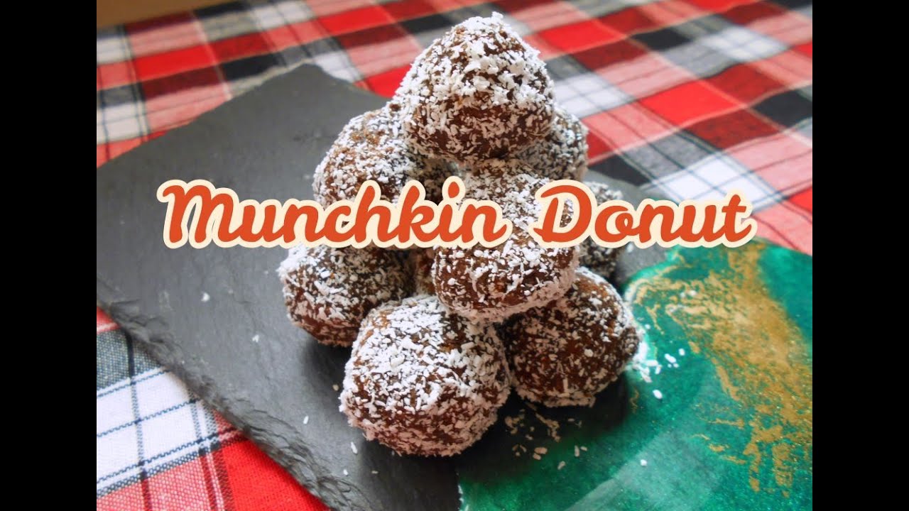 Munchkin Donut/2 Ingredients Only/No-appliance Recipe - YouTube