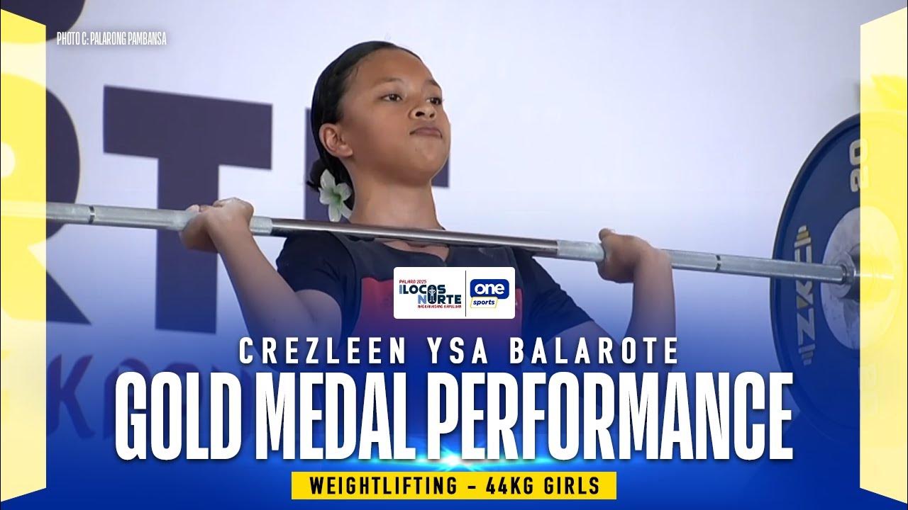 Crezleen Yza Balarote CLINCHES GOLD in 44kg Girls’ Weightlifting 🥇 | Palarong Pambansa 2025 ...