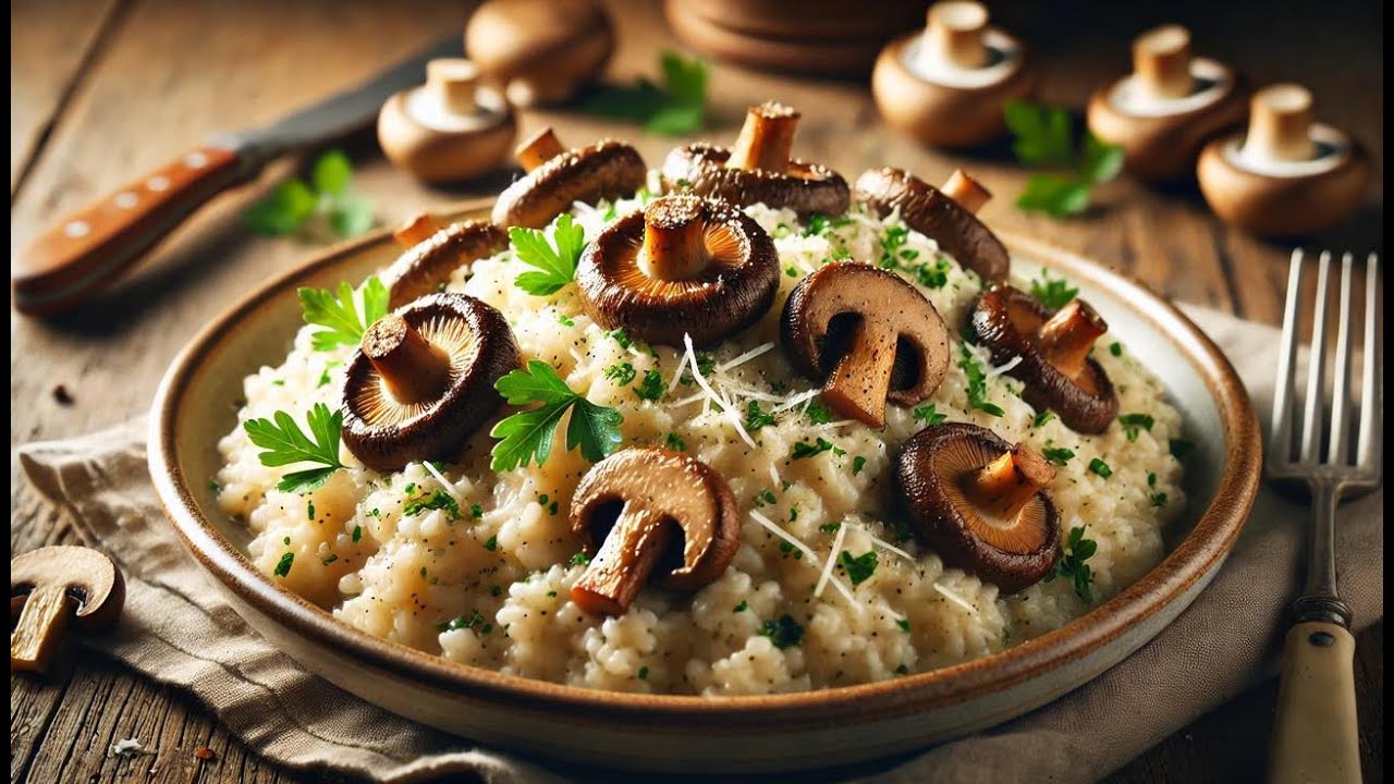 Shiitake Mushroom Risotto! Easy and quick recipe! - YouTube