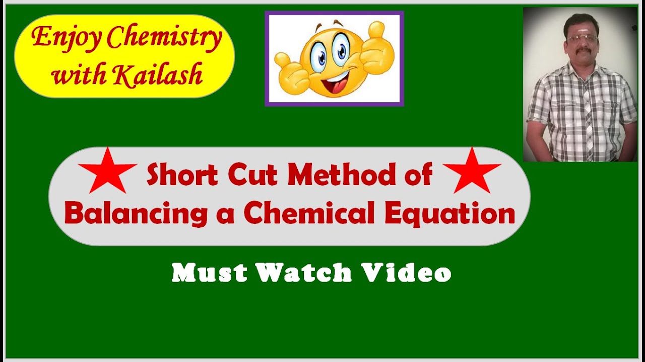 All Classes/Short cut method of Balancing a Chemical Equation - YouTube