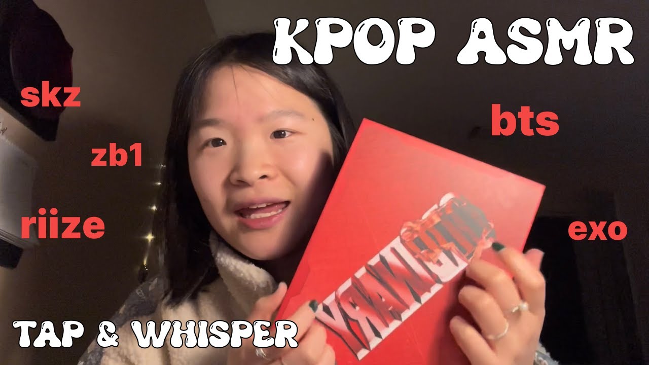 ASMR Tapping on kpop albums and rambling about hot kpop men - YouTube