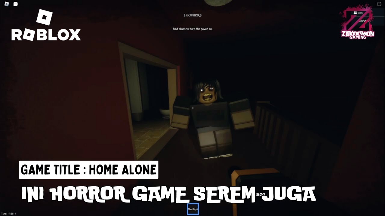 NYOBAIN GAME HORROR ROBLOX - HOME ALONE - ROBLOX - YouTube