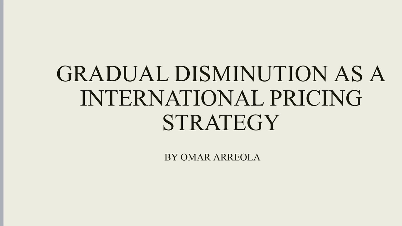 Gradual decrease - YouTube