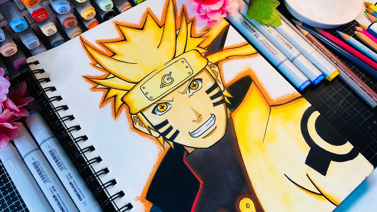 How to draw Naruto Sage Six Paths | Step by Step Tutorial | Anime ...