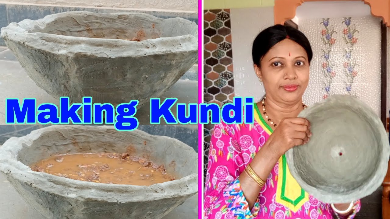 Making Kundi easily with Cement at Home - YouTube