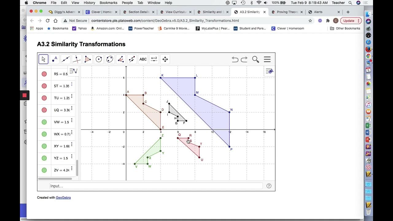 Edmentum Geometry - Similarity and Similarity Transformations part 1 of 2 - YouTube