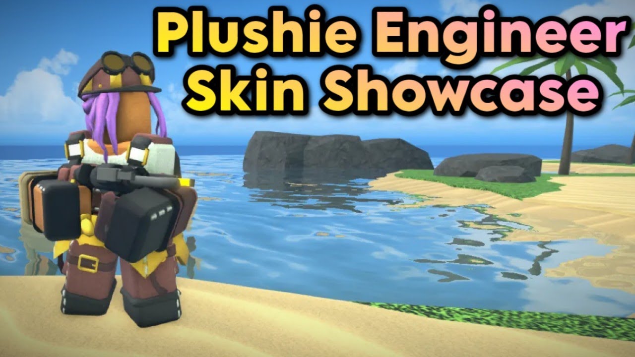 New Plushie Engineer Skin Showcase | Tower Defense Simulator - YouTube