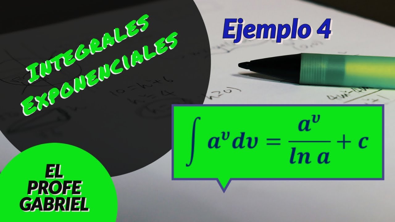 Integral de Funciones Exponenciales. Ejemplo 4 - YouTube