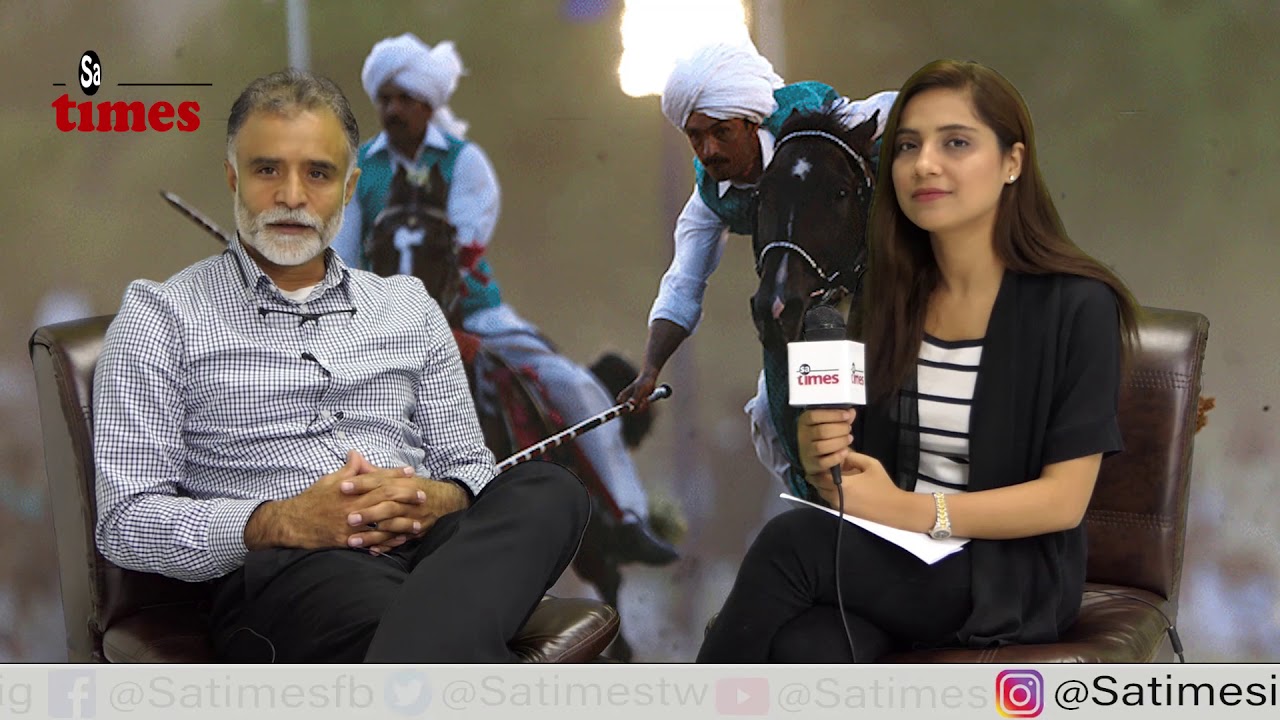 The Managing Director of Malik Ata Tent Pegging Tournament Mirza Kashif ...