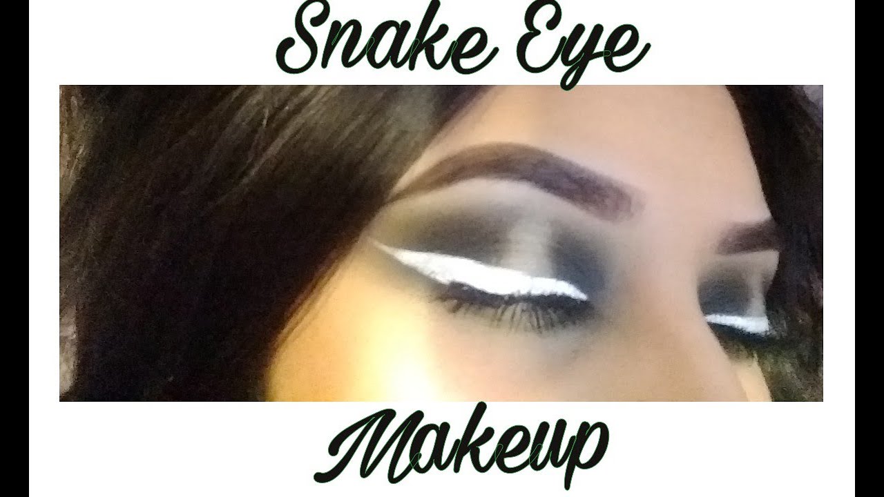 Snake Eye Inspired Makeup | White Eyeliner | Stephh Aguilar - YouTube