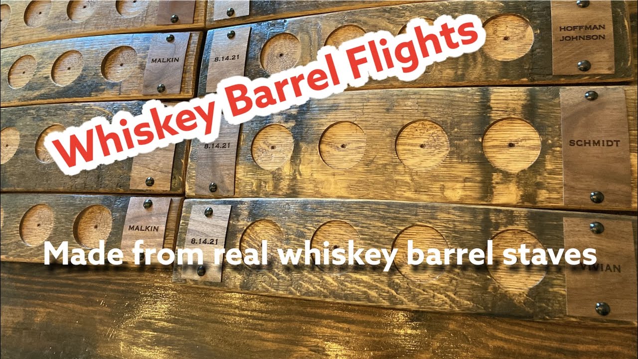 DIY Beer Flights from Reclaimed Bourbon Barrels | Whiskey Barrel ...