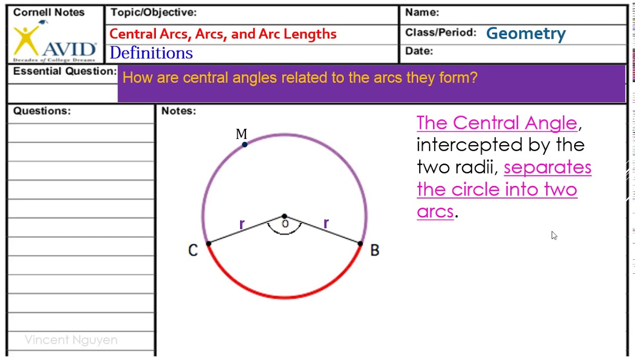 Tangents - Central Angles - Arc Length - YouTube