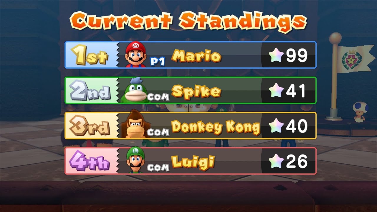 Mario Party 10 Mario Party #718 Mario vs Luigi vs Spike vs DK Chaos ...