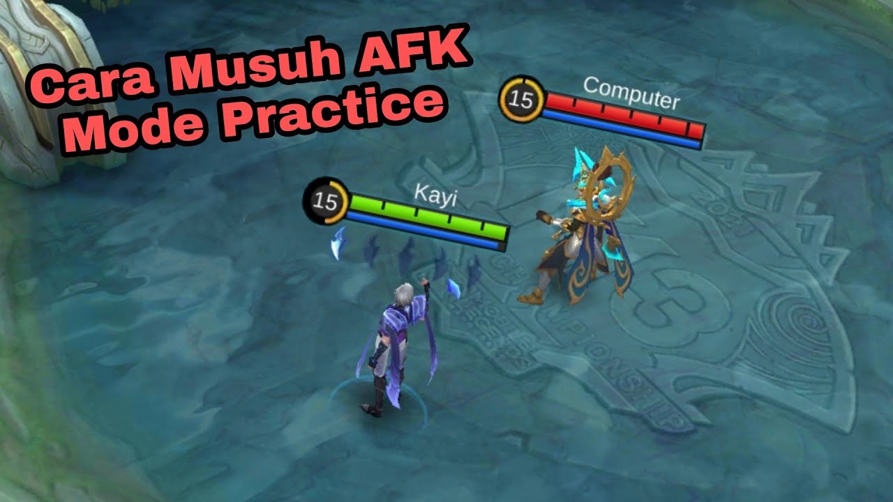 Cara Musuh / Computer AFK di Mode Practice Mobile Legends - YouTube